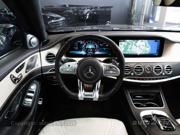 Blue Mercedes-Benz S-Class 2018 in Tallinn, with an engine capacity of 4.00 L and mileage of 183 thousand km for 89900 €, photo 6 on AUTOMOTO.COM.LV