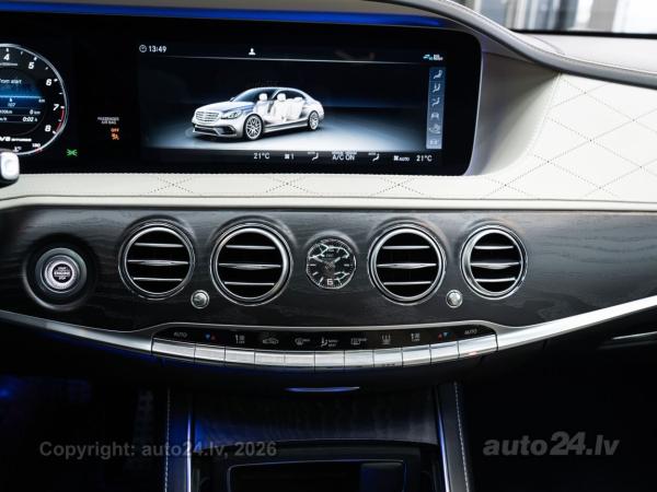 Blue Mercedes-Benz S-Class 2018 in Tallinn, with an engine capacity of 4.00 L and mileage of 183 thousand km for 89900 €, photo 11 on AUTOMOTO.COM.LV