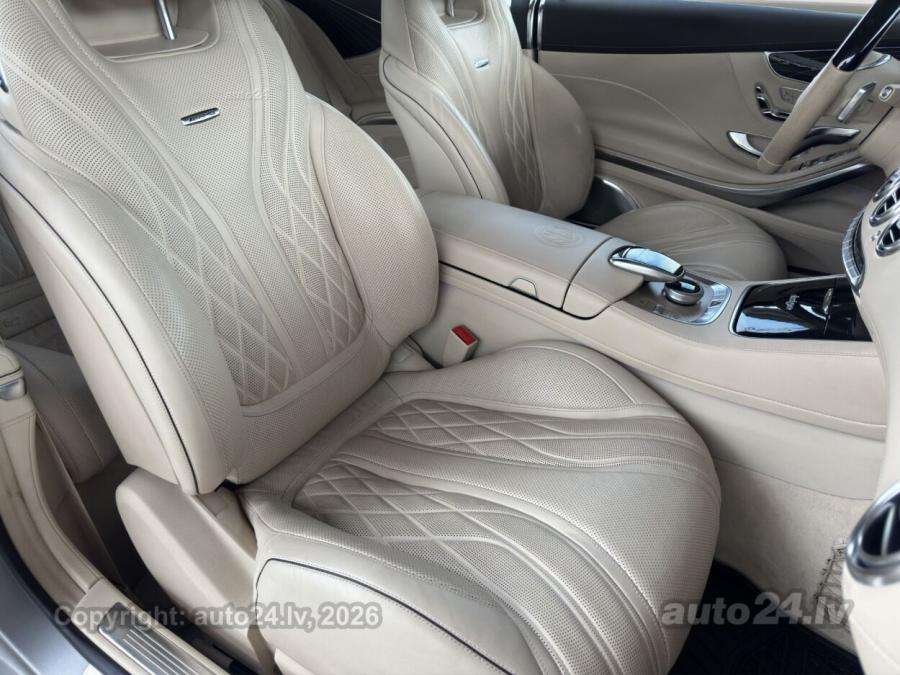Grey Mercedes-Benz S-Class 2015 in Riga, with an engine capacity of 5.50 L and mileage of 60 thousand km for 73900 €, photo 6 on AUTOMOTO.COM.LV