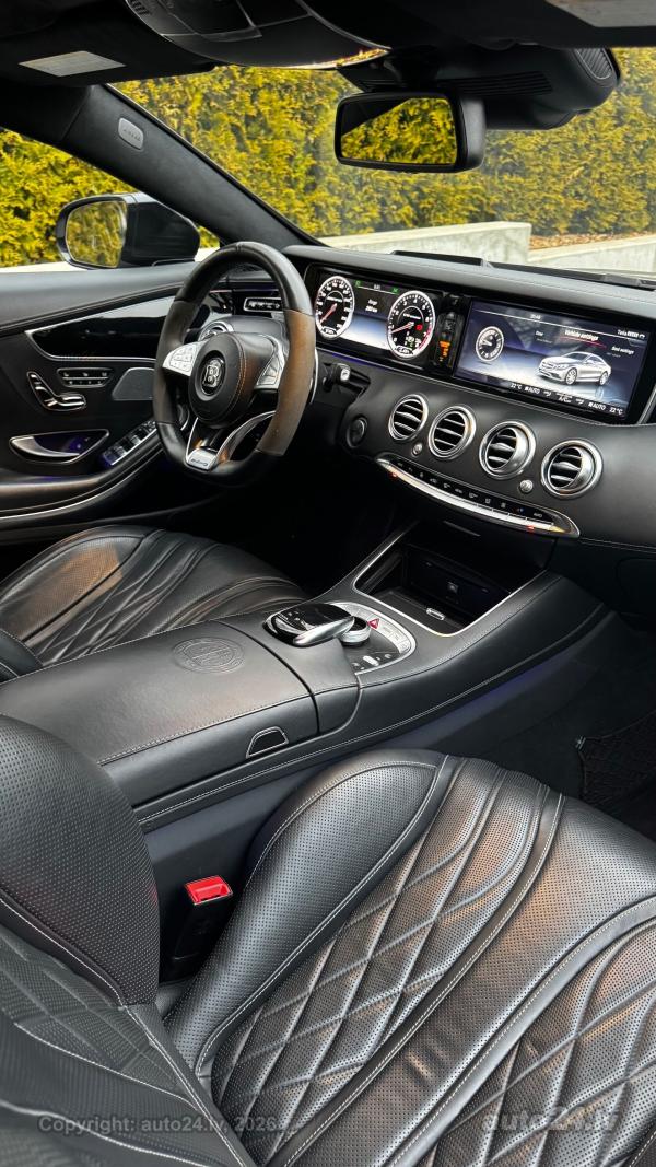 Grey Mercedes-Benz S-Class 2015 in Tallinn, with an engine capacity of 5.50 L and mileage of 95 thousand km for 79900 €, photo 6 on AUTOMOTO.COM.LV