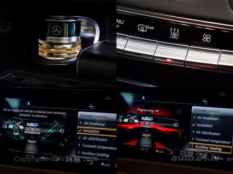 Grey Mercedes-Benz S-Class 2019 in Tallinn, with an engine capacity of 4.00 L and mileage of 93 thousand km for 106900 €, photo 26 on AUTOMOTO.COM.LV