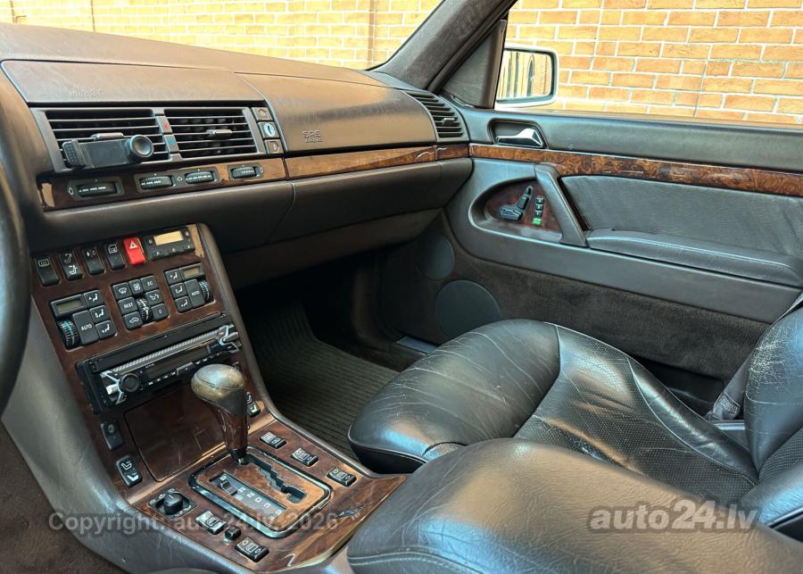 Grey Mercedes-Benz S-Class 1993 in Tallinn, with an engine capacity of 6.00 L and mileage of 256 thousand km for 22000 €, photo 11 on AUTOMOTO.COM.LV