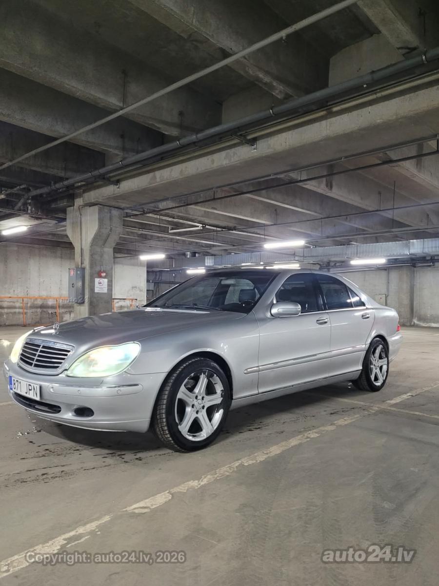 Grey Mercedes-Benz S-Class 2002 in Tallinn, with an engine capacity of 4.00 L and mileage of 202 thousand km for 4300 €, photo 10 on AUTOMOTO.COM.LV