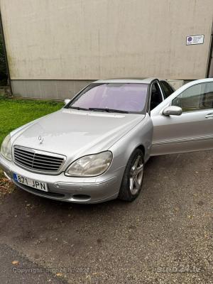 Grey Mercedes-Benz S-Class 2002 in Tallinn, with an engine capacity of 4.00 L and mileage of 202 thousand km for 4300 €, photo 16 on AUTOMOTO.COM.LV
