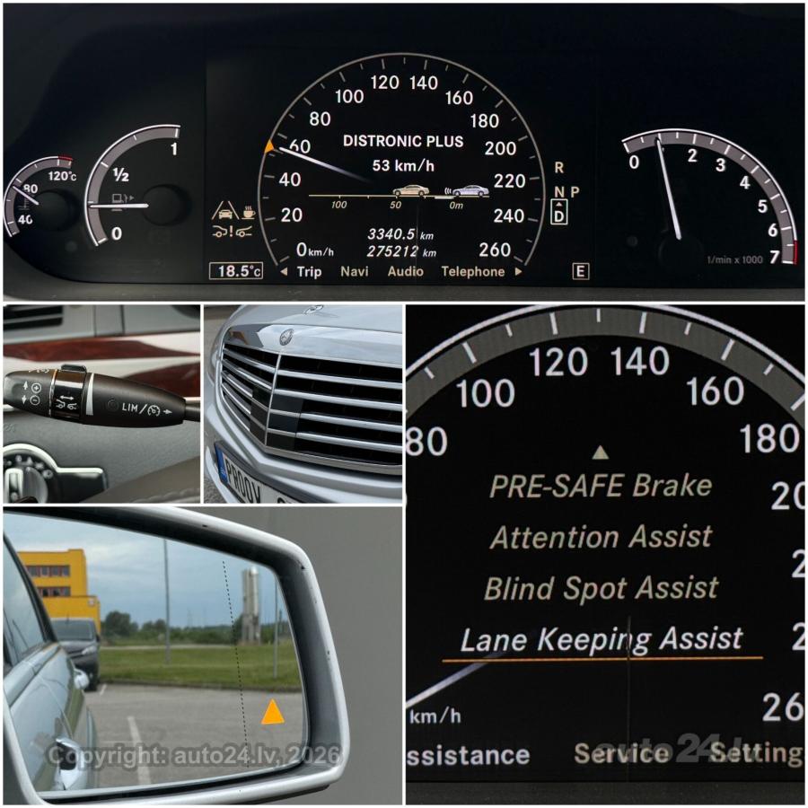 Pelēks Mercedes-Benz S-Class 2011 Tallina, ar dzinēja tilpumu 4.70 L un nobraukumu 274 tūkst. km par 18900 €, foto 17 vietnē AUTOMOTO.COM.LV