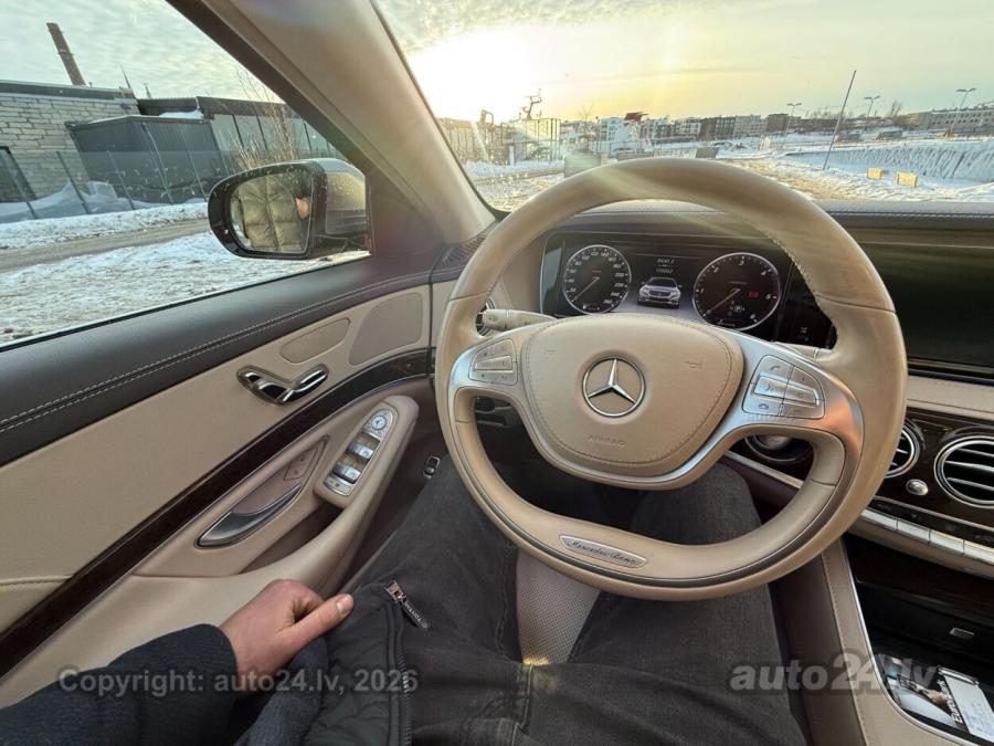 Grey Mercedes-Benz S-Class 2015 in Tallinn, with an engine capacity of 3.00 L and mileage of 122 thousand km for 24900 €, photo 8 on AUTOMOTO.COM.LV