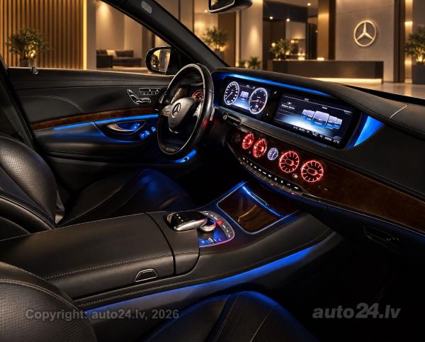 Grey Mercedes-Benz S-Class 2015 in Tallinn, with an engine capacity of 3.00 L and mileage of 134 thousand km for 25000 €, photo 8 on AUTOMOTO.COM.LV