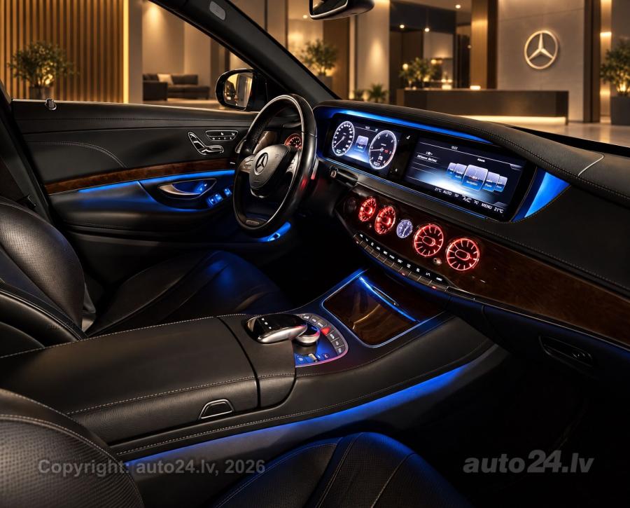 Pelēks Mercedes-Benz S-Class 2015 Tallina, ar dzinēja tilpumu 3.00 L un nobraukumu 134 tūkst. km par 25000 €, foto 8 vietnē AUTOMOTO.COM.LV