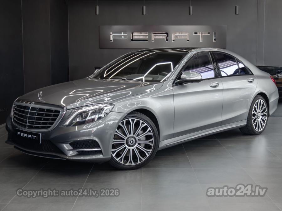 Grey Mercedes-Benz S-Class 2017 in Tallinn, with an engine capacity of 3.00 L and mileage of 212 thousand km for 32900 €, photo 1 on AUTOMOTO.COM.LV