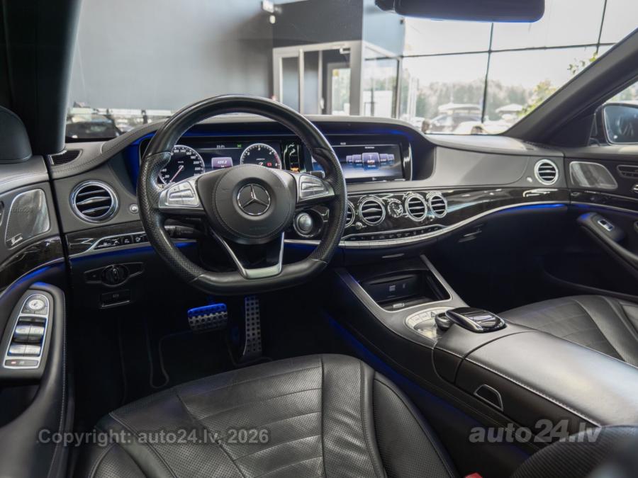 Grey Mercedes-Benz S-Class 2017 in Tallinn, with an engine capacity of 3.00 L and mileage of 212 thousand km for 32900 €, photo 5 on AUTOMOTO.COM.LV