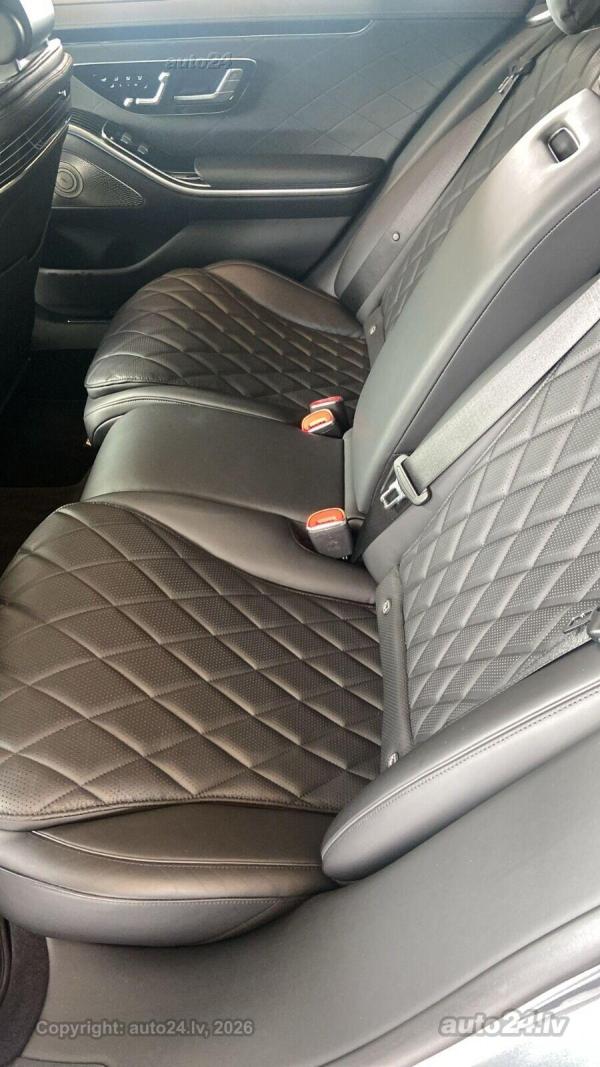 Grey Mercedes-Benz S-Class 2021 in Tallinn, with an engine capacity of 2.90 L and mileage of 56 thousand km for 92990 €, photo 11 on AUTOMOTO.COM.LV