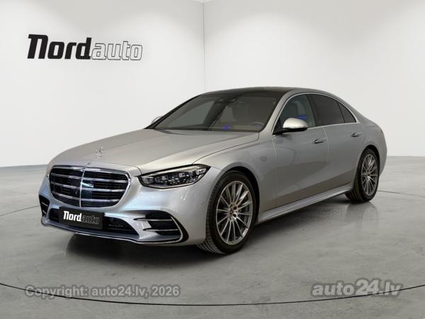 Grey Mercedes-Benz S-Class 2021 in Tallinn, with an engine capacity of 2.90 L and mileage of 83 thousand km for 79900 €, photo 1 on AUTOMOTO.COM.LV