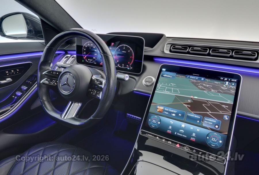 Pelēks Mercedes-Benz S-Class 2021 Tallina, ar dzinēja tilpumu 2.90 L un nobraukumu 100 tūkst. km par 75900 €, foto 14 vietnē AUTOMOTO.COM.LV