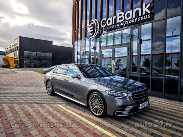 Pelēks Mercedes-Benz S-Class 2021 Tallina, ar dzinēja tilpumu 2.90 L un nobraukumu 64 tūkst. km par 77990 €, foto  vietnē AUTOMOTO.COM.LV