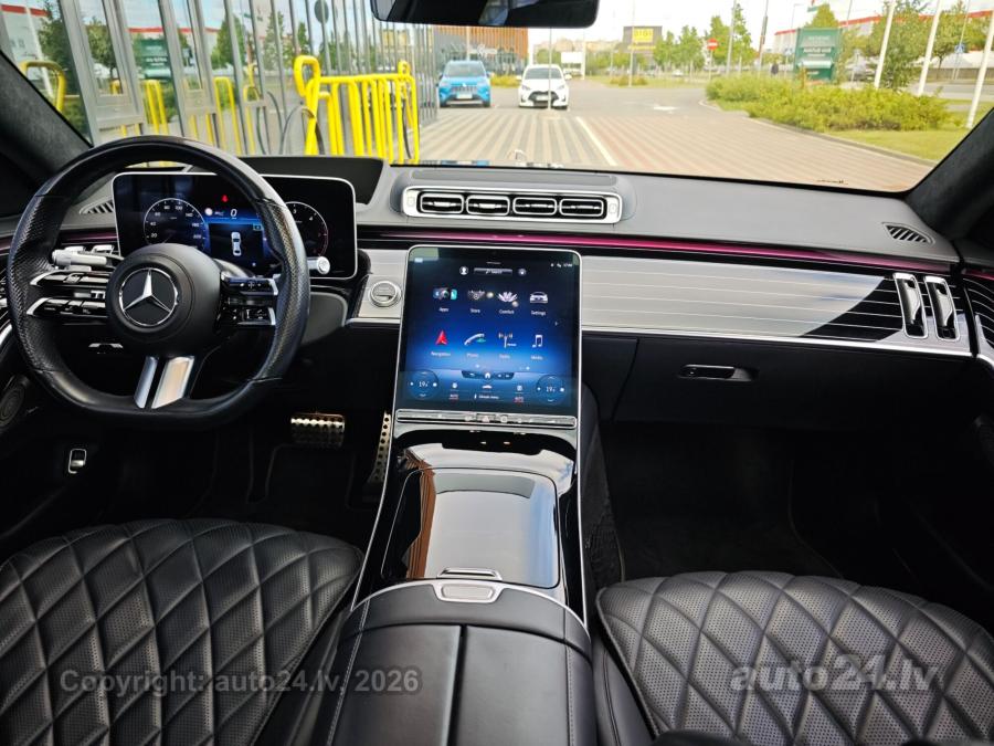 Pelēks Mercedes-Benz S-Class 2021 Tallina, ar dzinēja tilpumu 2.90 L un nobraukumu 64 tūkst. km par 77990 €, foto 22 vietnē AUTOMOTO.COM.LV