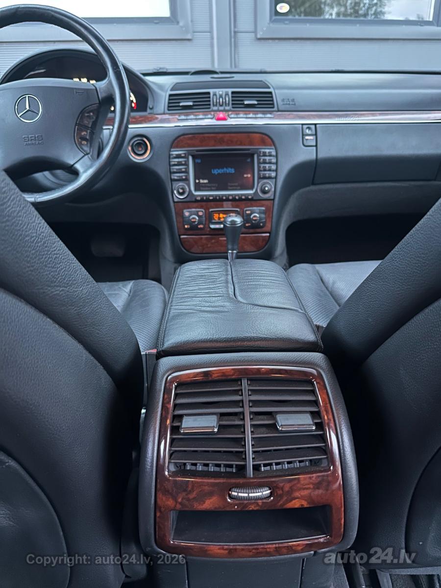 Mercedes-Benz S-Class 2004 in Tallinn, with an engine capacity of 3.20 L and mileage of 205 thousand km for 4499 €, photo 19 on AUTOMOTO.COM.LV