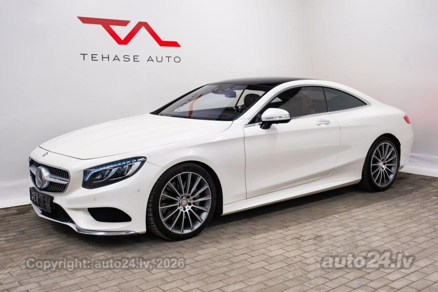 White Mercedes-Benz S-Class 2014 in Tartu, with an engine capacity of 4.70 L and mileage of 120 thousand km for 49000 €, photo 1 on AUTOMOTO.COM.LV