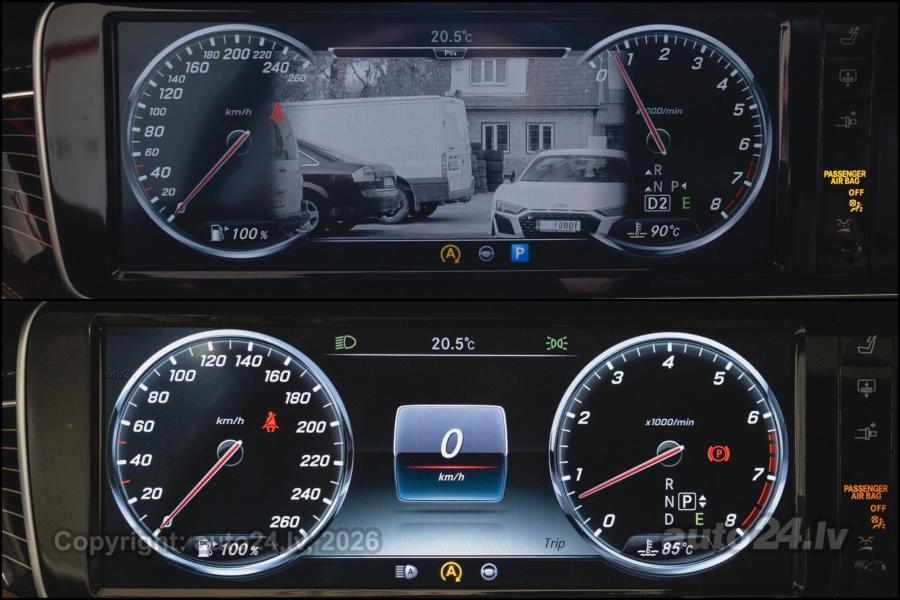 White Mercedes-Benz S-Class 2014 in Tartu, with an engine capacity of 4.70 L and mileage of 120 thousand km for 49000 €, photo 24 on AUTOMOTO.COM.LV