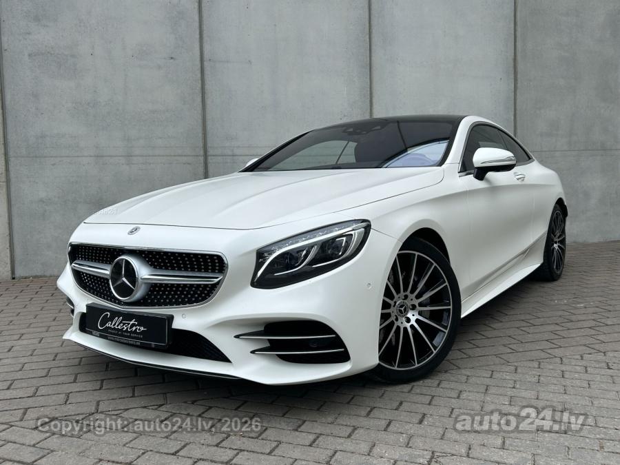 White Mercedes-Benz S-Class 2019 in Tallinn, with an engine capacity of 4.00 L and mileage of 76 thousand km for 74900 €, photo 1 on AUTOMOTO.COM.LV
