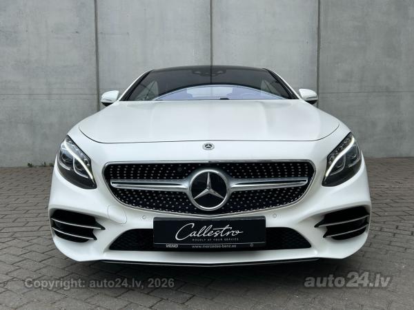 White Mercedes-Benz S-Class 2019 in Tallinn, with an engine capacity of 4.00 L and mileage of 76 thousand km for 74900 €, photo 2 on AUTOMOTO.COM.LV