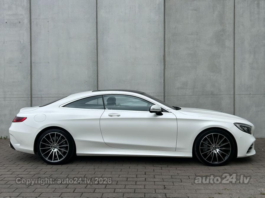 White Mercedes-Benz S-Class 2019 in Tallinn, with an engine capacity of 4.00 L and mileage of 76 thousand km for 74900 €, photo 4 on AUTOMOTO.COM.LV