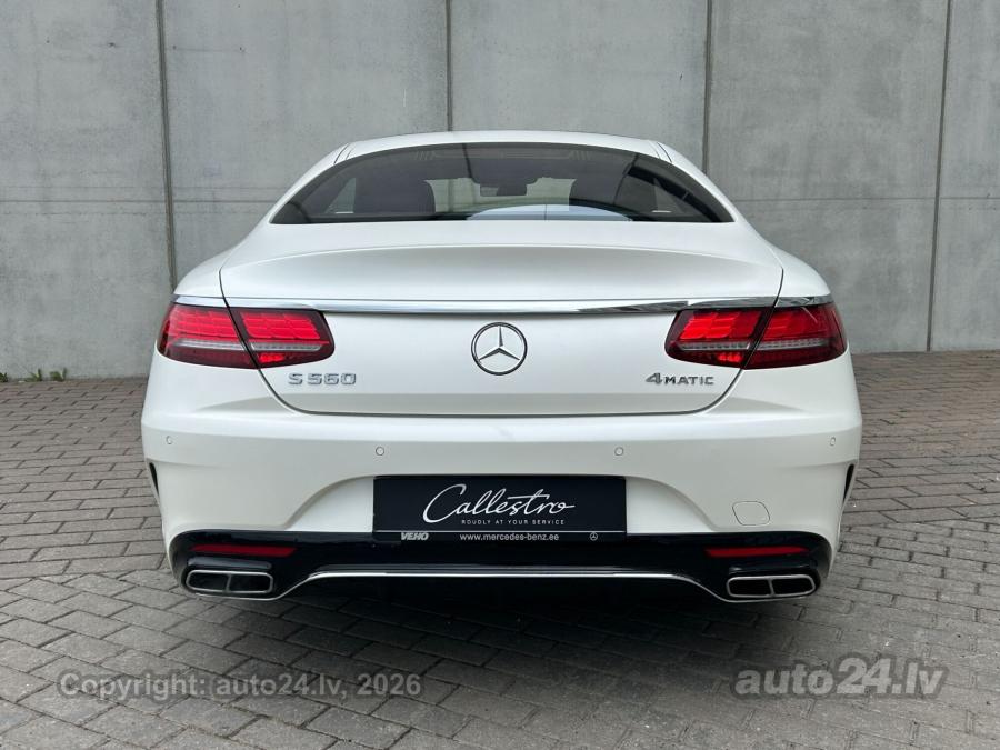 White Mercedes-Benz S-Class 2019 in Tallinn, with an engine capacity of 4.00 L and mileage of 76 thousand km for 74900 €, photo 6 on AUTOMOTO.COM.LV