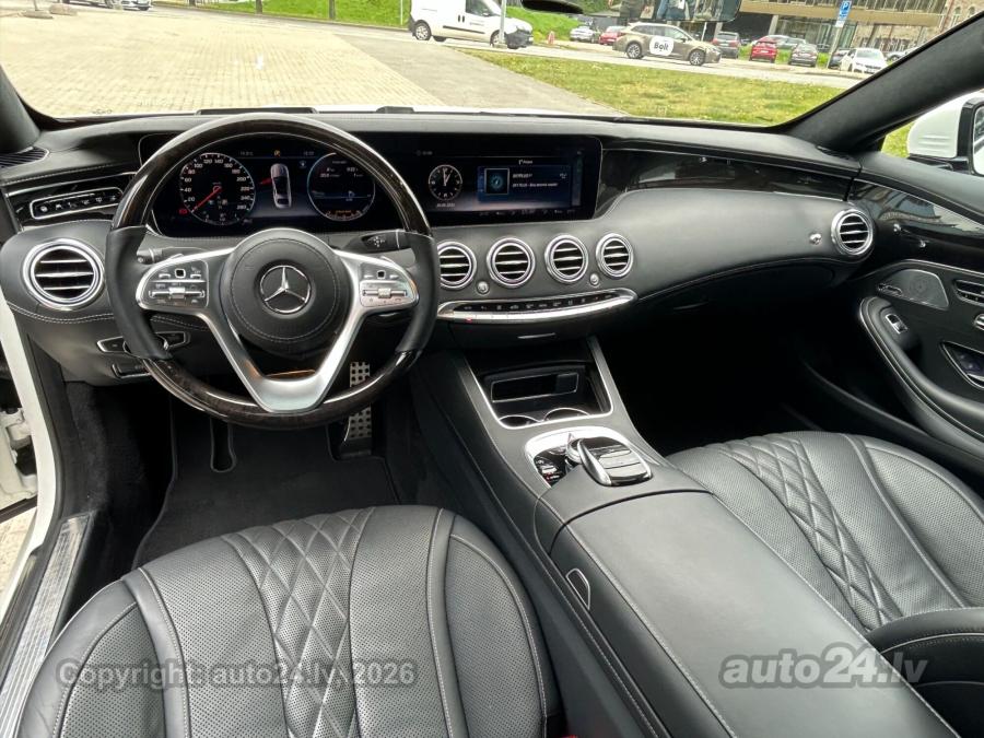 White Mercedes-Benz S-Class 2019 in Tallinn, with an engine capacity of 4.00 L and mileage of 76 thousand km for 74900 €, photo 12 on AUTOMOTO.COM.LV