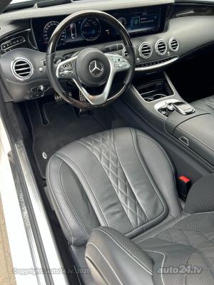 White Mercedes-Benz S-Class 2019 in Tallinn, with an engine capacity of 4.00 L and mileage of 76 thousand km for 74900 €, photo 14 on AUTOMOTO.COM.LV
