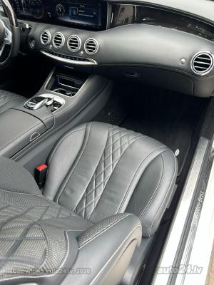White Mercedes-Benz S-Class 2019 in Tallinn, with an engine capacity of 4.00 L and mileage of 76 thousand km for 74900 €, photo 15 on AUTOMOTO.COM.LV