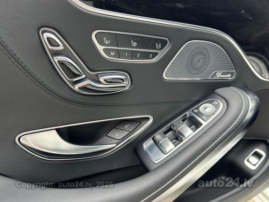 White Mercedes-Benz S-Class 2019 in Tallinn, with an engine capacity of 4.00 L and mileage of 76 thousand km for 74900 €, photo 17 on AUTOMOTO.COM.LV