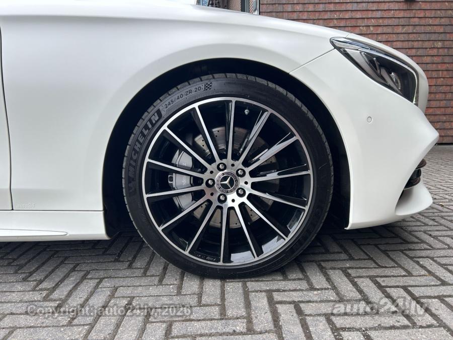 White Mercedes-Benz S-Class 2019 in Tallinn, with an engine capacity of 4.00 L and mileage of 76 thousand km for 74900 €, photo 30 on AUTOMOTO.COM.LV