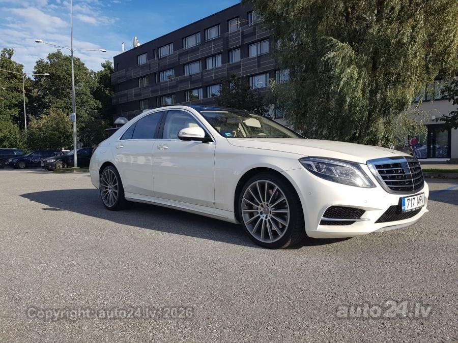 White Mercedes-Benz S-Class 2013 in Tallinn, with an engine capacity of 3.50 L and mileage of 224 thousand km for 20900 €, photo 4 on AUTOMOTO.COM.LV