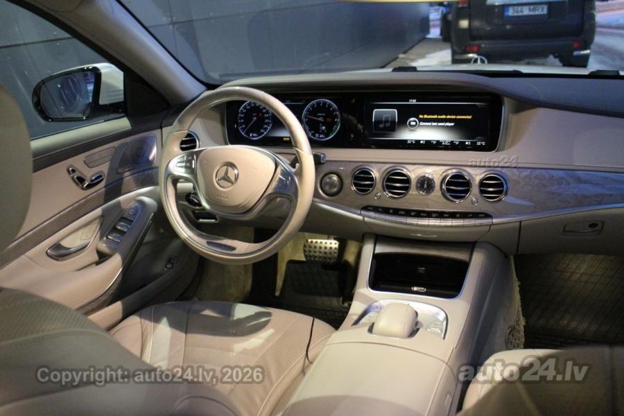 White Mercedes-Benz S-Class 2013 in Tallinn, with an engine capacity of 3.50 L and mileage of 224 thousand km for 20900 €, photo 9 on AUTOMOTO.COM.LV