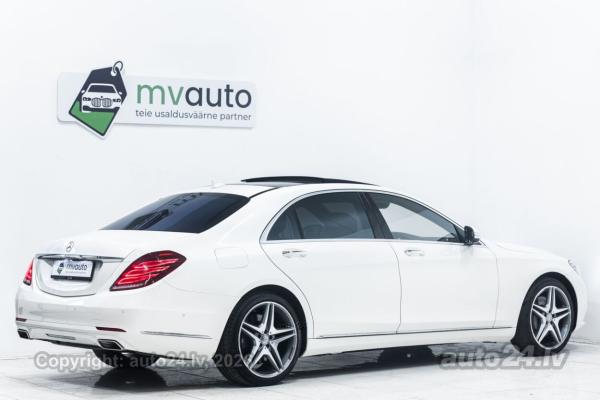 White Mercedes-Benz S-Class 2014 in Tallinn, with an engine capacity of 4.70 L and mileage of 191 thousand km for 24990 €, photo 2 on AUTOMOTO.COM.LV