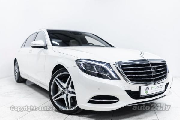 White Mercedes-Benz S-Class 2014 in Tallinn, with an engine capacity of 4.70 L and mileage of 191 thousand km for 24990 €, photo 5 on AUTOMOTO.COM.LV