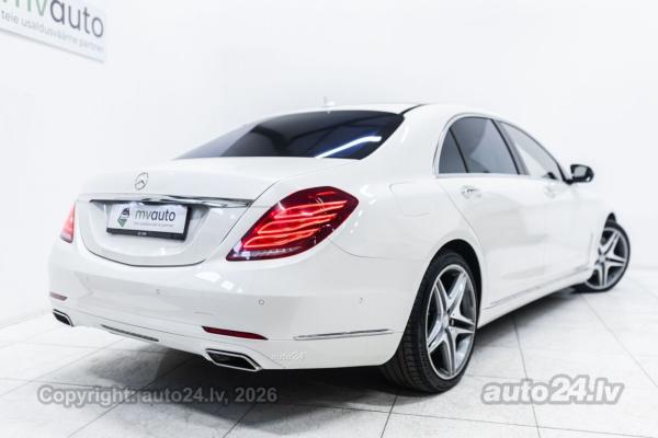 White Mercedes-Benz S-Class 2014 in Tallinn, with an engine capacity of 4.70 L and mileage of 191 thousand km for 24990 €, photo 6 on AUTOMOTO.COM.LV