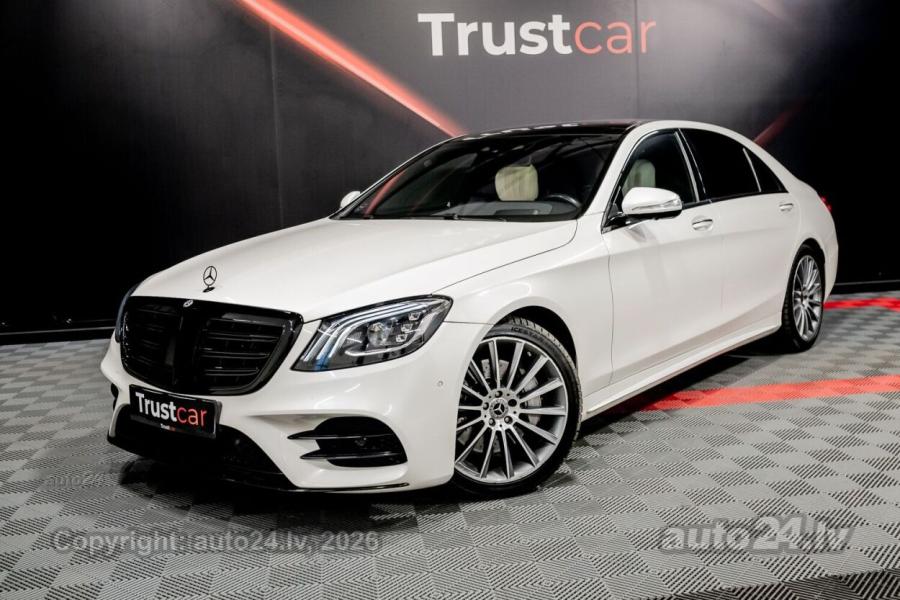 White Mercedes-Benz S-Class 2018 in Parnu, with an engine capacity of 2.90 L and mileage of 183 thousand km for 44900 €, photo 1 on AUTOMOTO.COM.LV