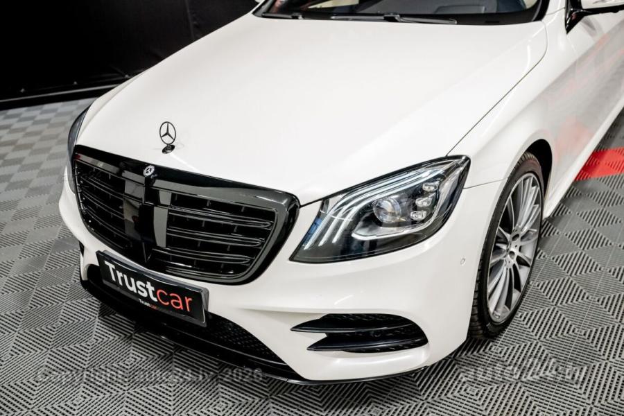 White Mercedes-Benz S-Class 2018 in Parnu, with an engine capacity of 2.90 L and mileage of 183 thousand km for 44900 €, photo 2 on AUTOMOTO.COM.LV