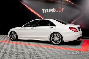 White Mercedes-Benz S-Class 2018 in Parnu, with an engine capacity of 2.90 L and mileage of 183 thousand km for 44900 €, photo 7 on AUTOMOTO.COM.LV