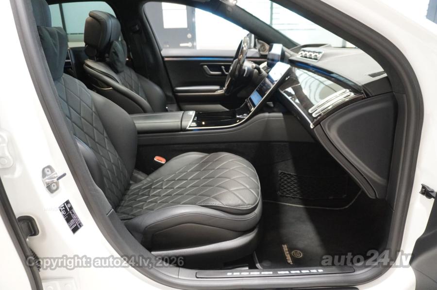 White Mercedes-Benz S-Class 2022 in Tallinn, with an engine capacity of 3.00 L and mileage of 61 thousand km for 92000 €, photo 21 on AUTOMOTO.COM.LV