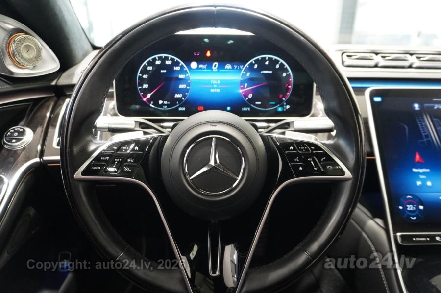 White Mercedes-Benz S-Class 2022 in Tallinn, with an engine capacity of 3.00 L and mileage of 61 thousand km for 92000 €, photo 28 on AUTOMOTO.COM.LV