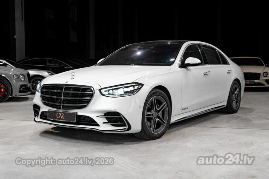 Balts Mercedes-Benz S-Class 2023 Rīga, ar dzinēja tilpumu 4.00 L un nobraukumu 68 tūkst. km par 125840 €, foto 1 vietnē AUTOMOTO.COM.LV