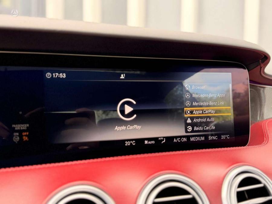 Черный Мерседес S63 AMG 2014 в Клайпеда, объемом двигателя 5.46 л и пробегом 151 тыс. км за 40000 €, фото 44 на AUTOMOTO.COM.LV