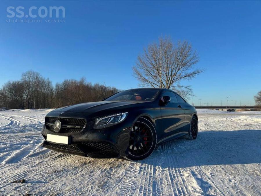 Melns Mercedes-Benz S63 AMG 2015 Rīga, ar dzinēja tilpumu 5.50 L un nobraukumu 59 tūkst. km par 59990 €, foto 1 vietnē AUTOMOTO.COM.LV