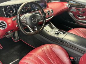Black Mercedes-Benz S63 AMG 2015 in Riga, with an engine capacity of 5.50 L and mileage of 0 thousand km for 48000 €, photo 6 on AUTOMOTO.COM.LV
