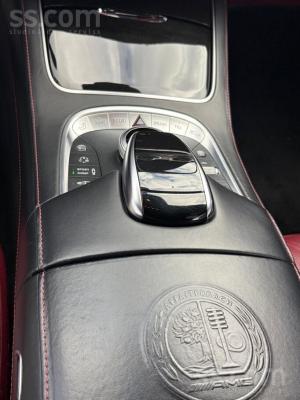 Black Mercedes-Benz S63 AMG 2015 in Riga, with an engine capacity of 5.50 L and mileage of 0 thousand km for 48000 €, photo 9 on AUTOMOTO.COM.LV