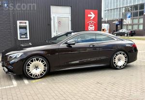 Black Mercedes-Benz S63 AMG 2015 in Riga, with an engine capacity of 5.50 L and mileage of 0 thousand km for 48000 €, photo 11 on AUTOMOTO.COM.LV