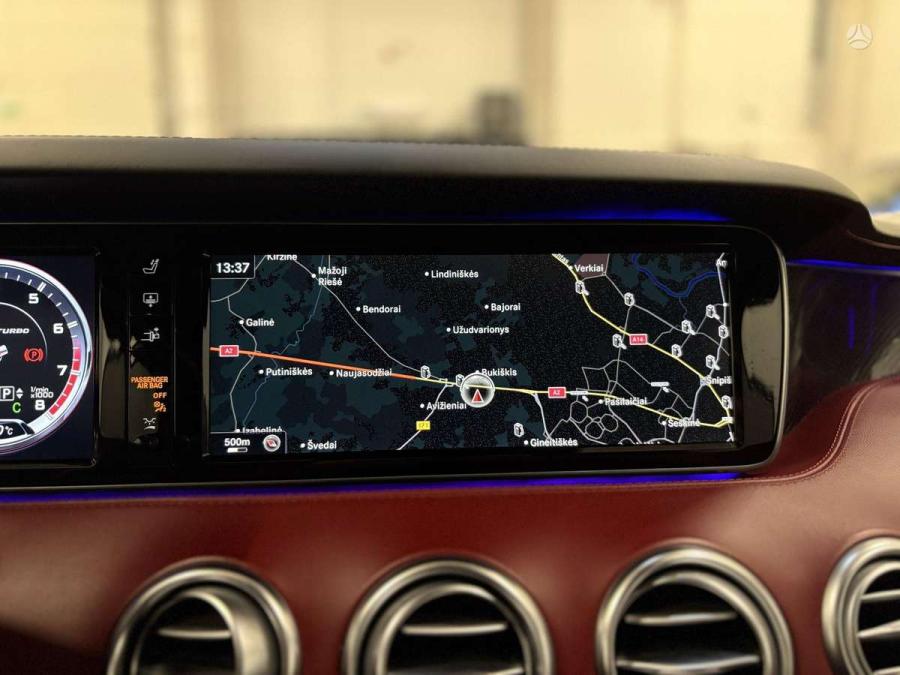 Черный Мерседес S63 AMG 2015 в Вильнюс, объемом двигателя 5.46 л и пробегом 98 тыс. км за 54990 €, фото 41 на AUTOMOTO.COM.LV