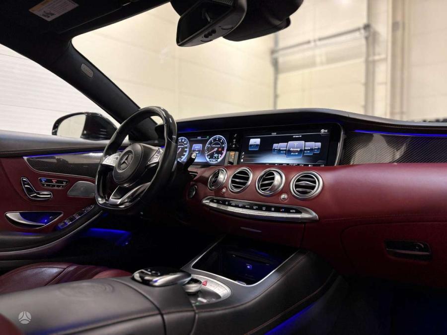 Черный Мерседес S63 AMG 2015 в Вильнюс, объемом двигателя 5.46 л и пробегом 98 тыс. км за 54990 €, фото 20 на AUTOMOTO.COM.LV