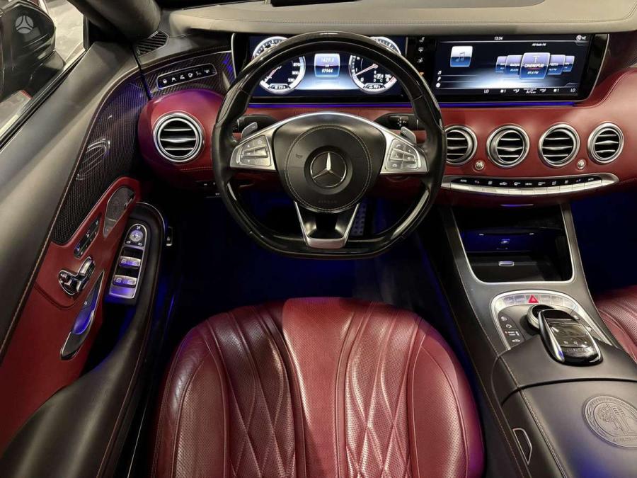 Черный Мерседес S63 AMG 2015 в Вильнюс, объемом двигателя 5.46 л и пробегом 98 тыс. км за 52990 €, фото 22 на AUTOMOTO.COM.LV